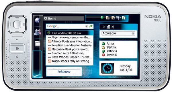 Nokia N800 Reviews, Specs & Price Compare
